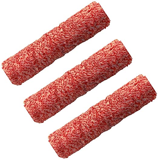 Heavy Duty Long Pile Polyamide Roller Sleeve (3 Pack) with 1 pcs Cage ...